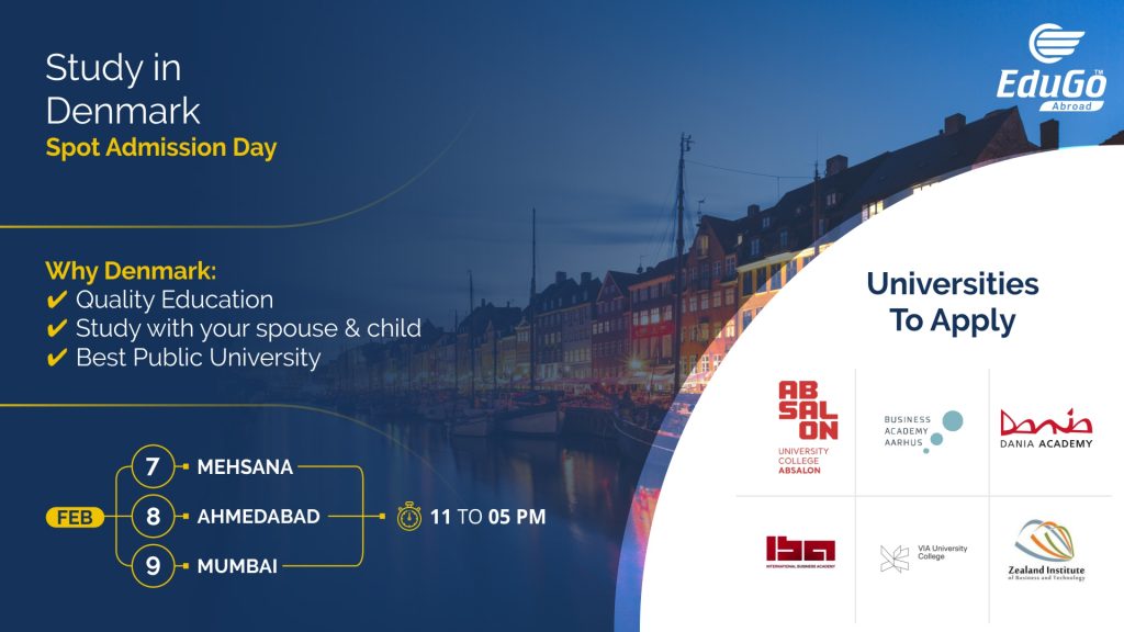 Study in Denmark - Spot Admission Day-2 - Edugo Abroad